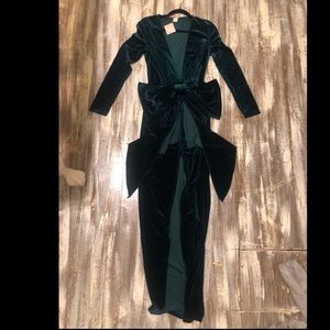 Va Va Voom | Dresses | Emerald Green Velvet Dress When We Touch | Poshmark